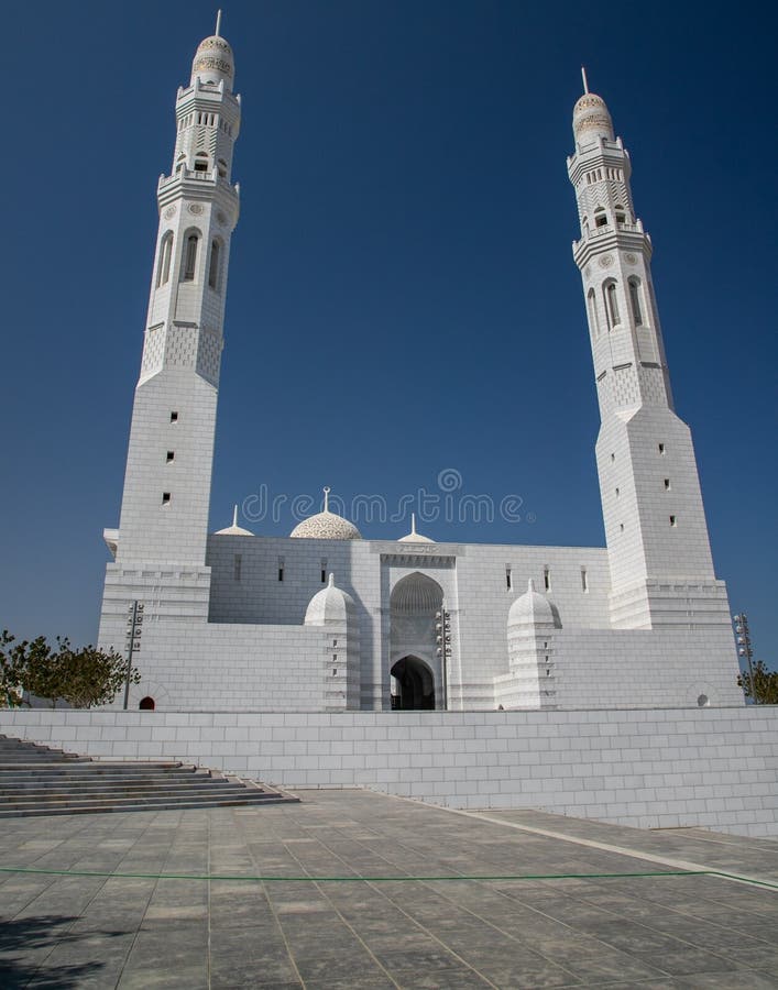 White Mosque, Muscat, Oman stock image. Image of islam - 308055709