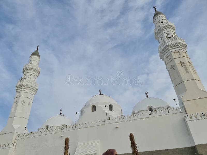 White Mosque Quba stock photo. Image of monastery, monument - 263696948