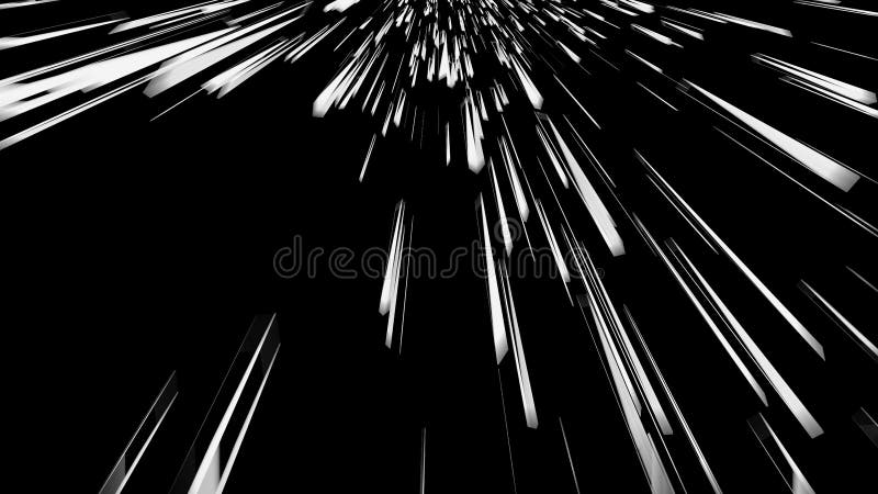 White Motion Element - Top Perspective View, 3D Illustration Stock ...