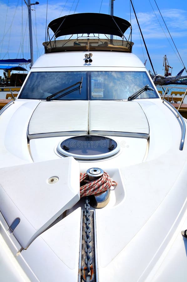 Yacht rear view stock photo. Image of yachts, path, sail - 12846320
