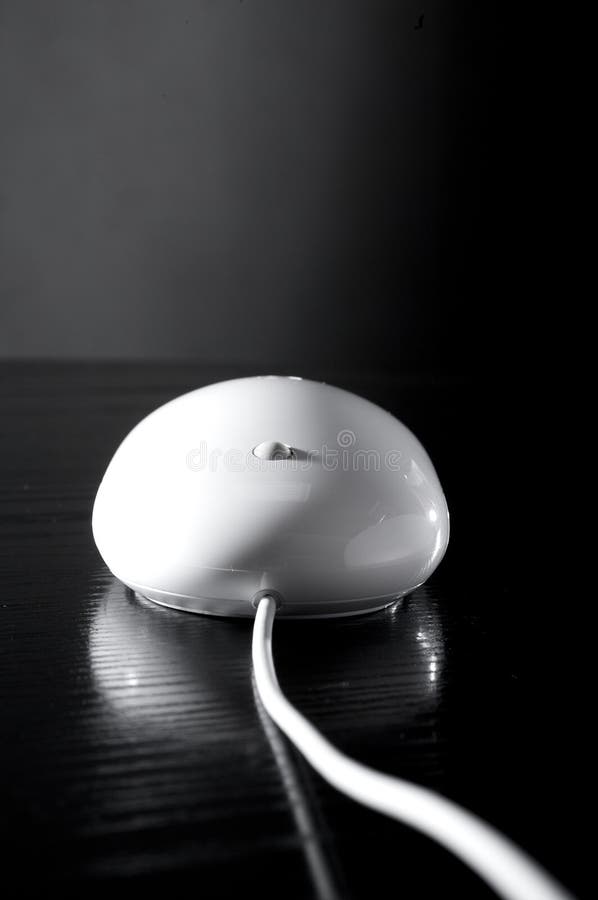 The White Mouse and the Keyboard Stock Photo - Image of connection ...