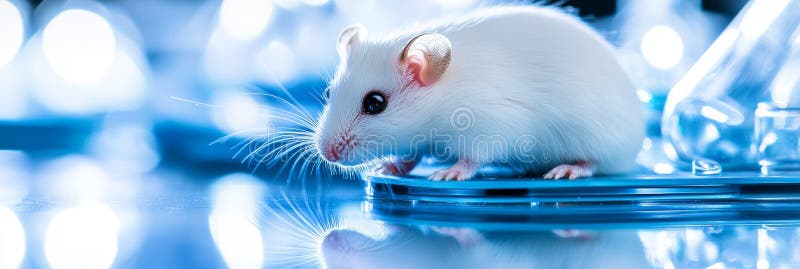 White Mouse in Laboratory Experimentation and Research with Blurred ...