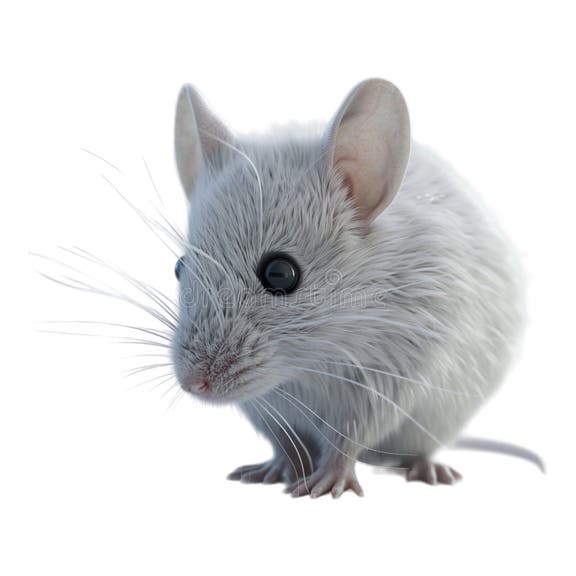 White Mouse on Transparent Background - Ai Generated Stock Illustration ...
