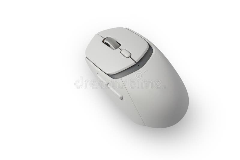 White PC Scroll Wheel Mouse. Stock Photo - Image of electronics, brand ...