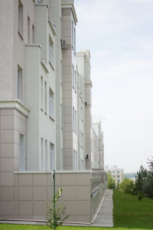 White Multi-storey Apartment Building Stock Photo - Image of ...