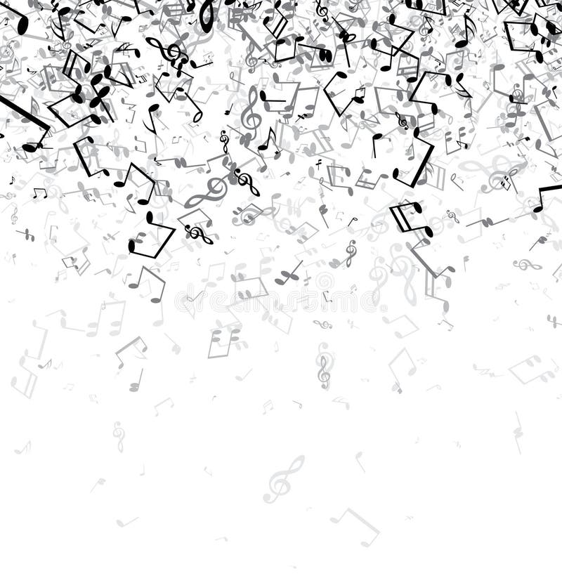 Musical Notes White Background Stock Illustrations – 13,561 Musical ...
