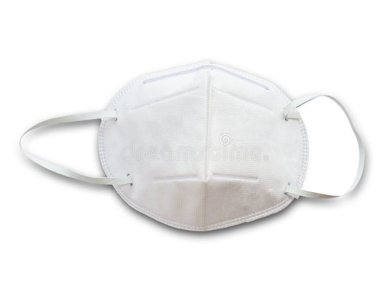 White N95 Mask Protect Filter Against Air Pollution PM2.5 Stock Photo ...