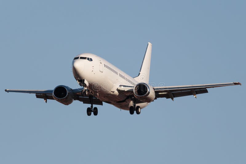 White Narrow Body Jet Airplane Stock Image - Image of boeing, aircraft ...