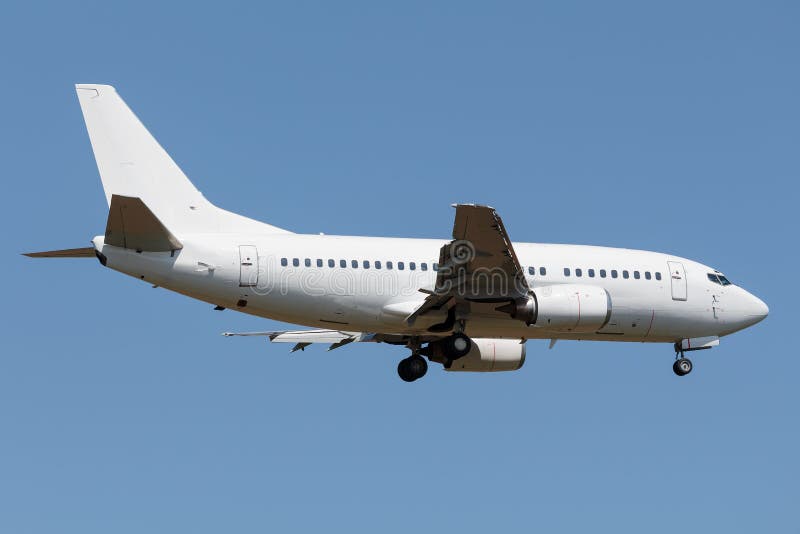 White Narrow Body Jet Airplane Stock Image - Image of boeing, aircraft ...