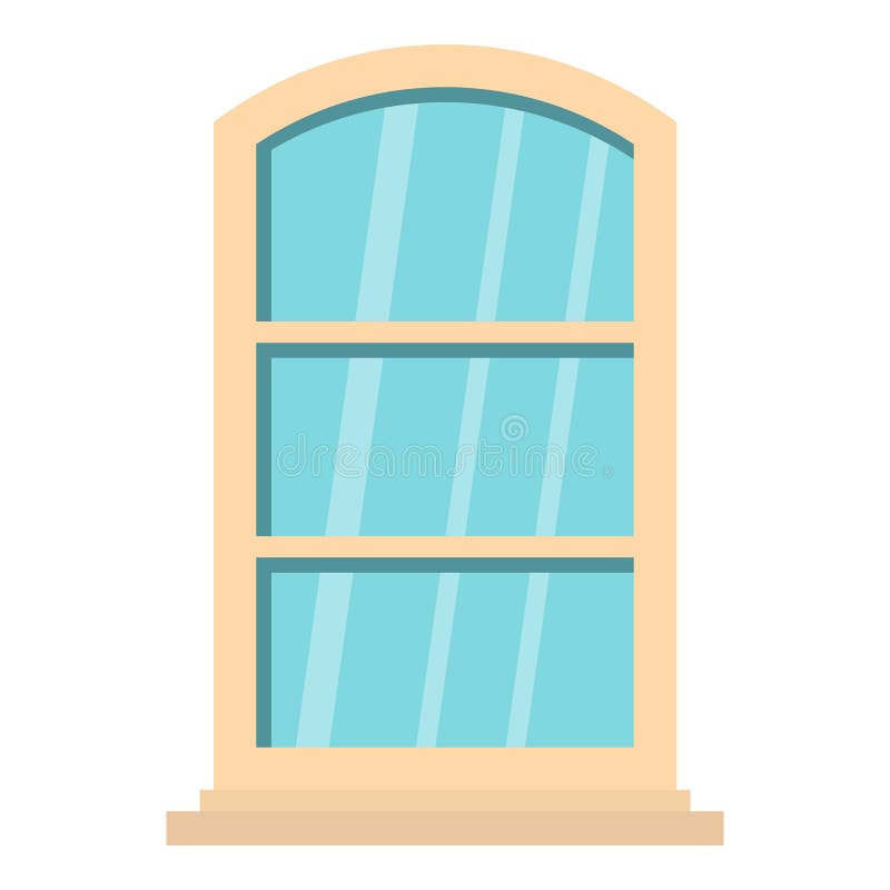 White Narrow Window Icon Isolated Stock Vector - Illustration of blank ...