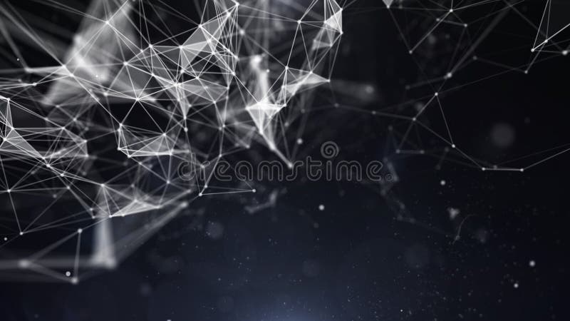 White Network Low Poly Mesh Line Structure Dynamic Wave Illustration ...