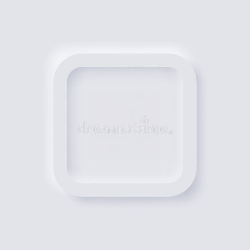 White Neumorphism Soft Ui Design For Web Design Application Ui And More Stock Vector