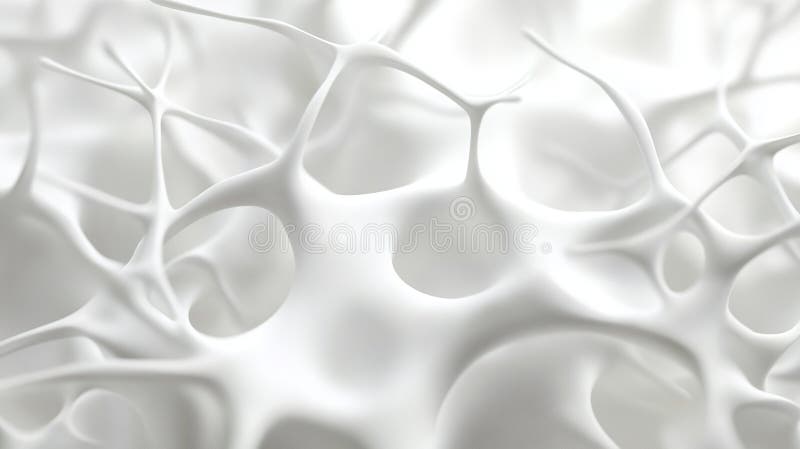 White Neurons. Brain Anatomy Nerve Cell Network Illustration Stock ...