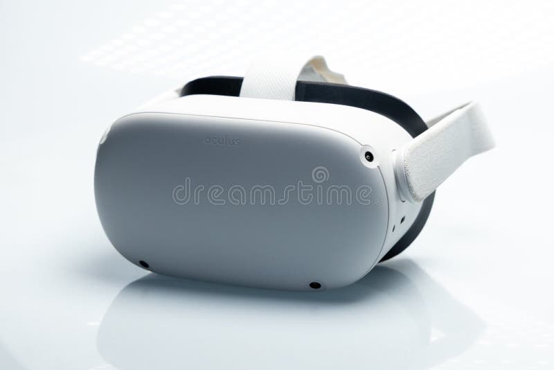White New Generation VR Headset Isolated on White Background. Oculus ...
