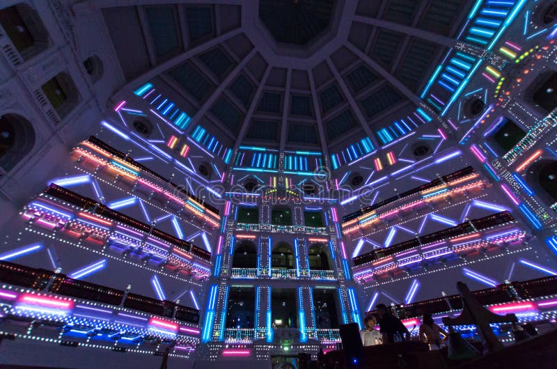 White Night in State Library of Victoria Editorial Photography - Image ...