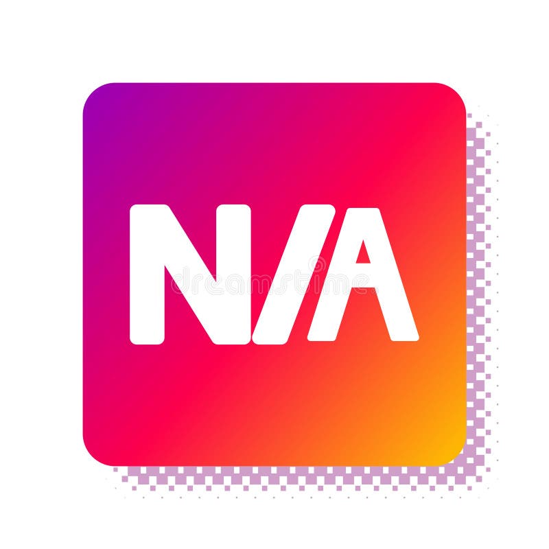 White Not Applicable Icon Isolated on Transparent Background. Vector ...