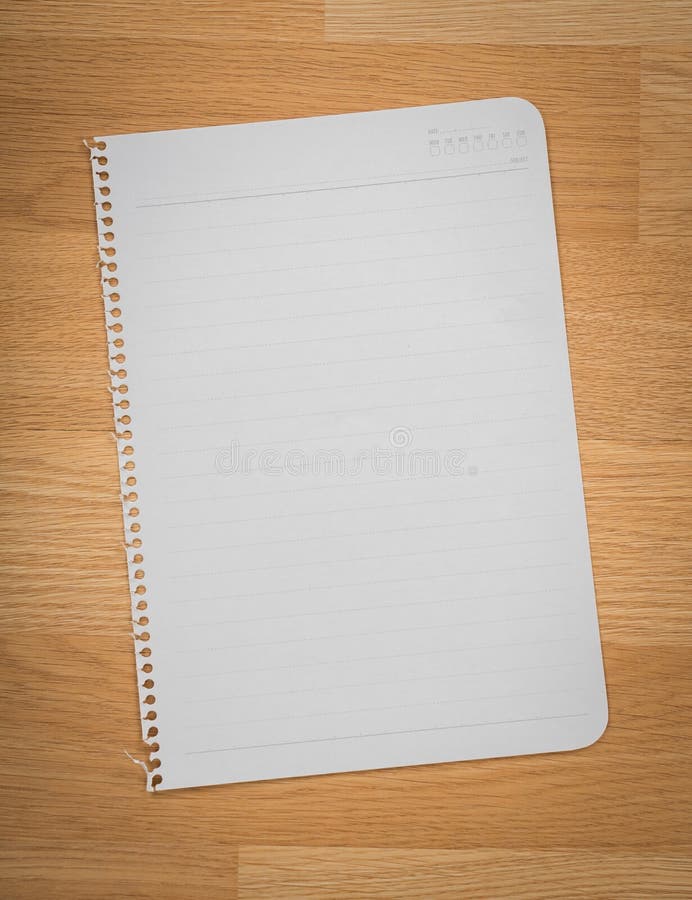 White note book paper stock photo. Image of blank, school - 59156810