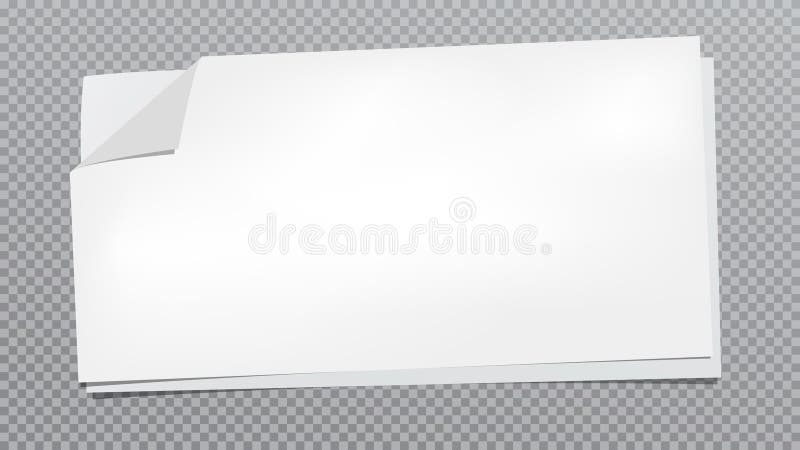 White Note, Notebook Paper with Folded Corner are on on Dark Squared ...