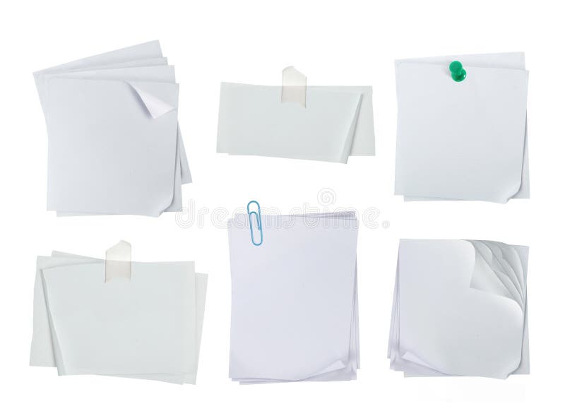 White note paper stock image. Image of attached, binder - 18212085