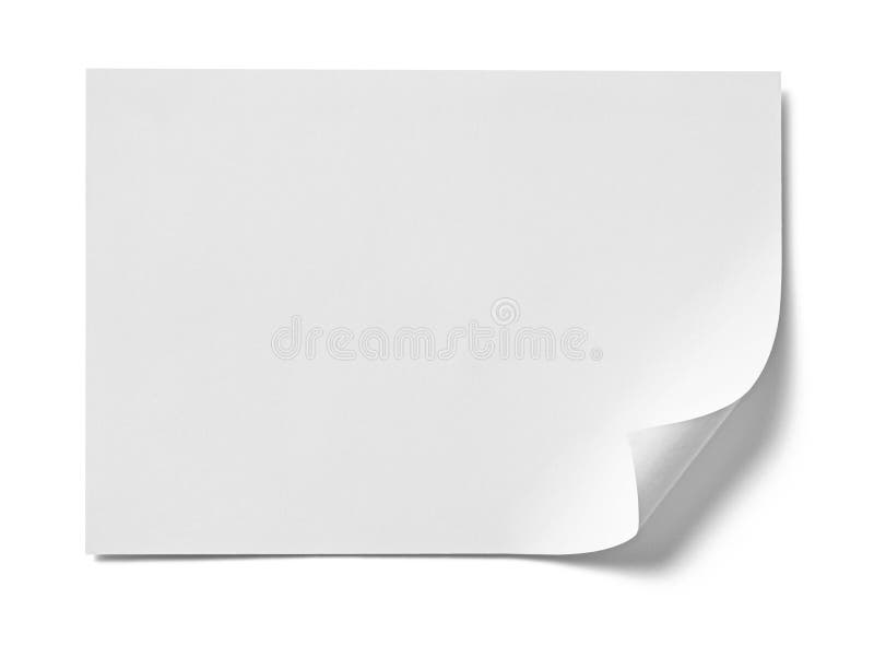 White note paper stock image. Image of binder, office - 27983105