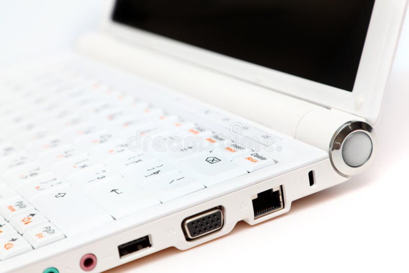 White notebook stock photo. Image of keyboard, socket - 11599982