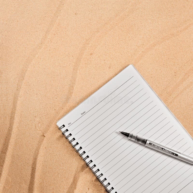 White notebook. stock image. Image of outdoors, relaxation - 24805545