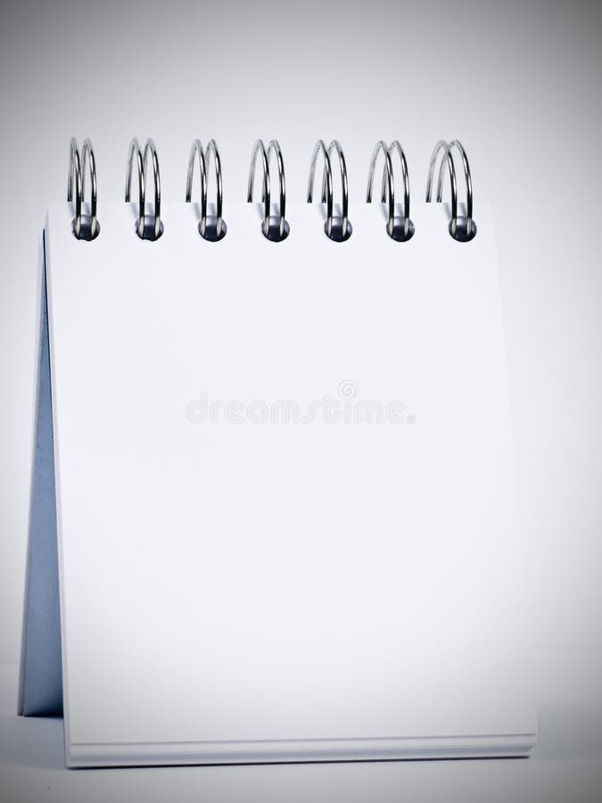White notebook stock image. Image of white, copyspace - 5107141