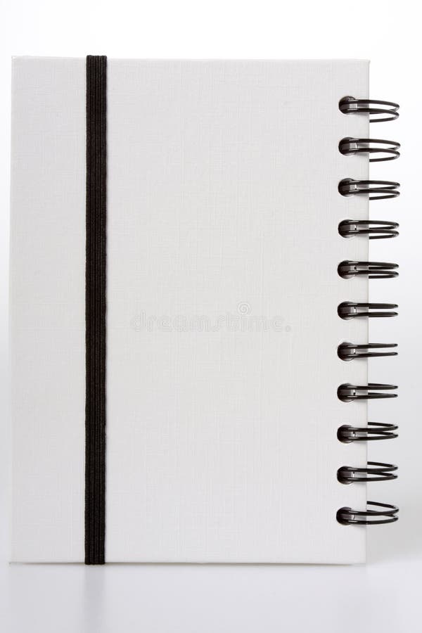 White notebook stock photo. Image of binder, message, white - 5437608