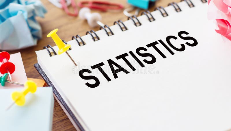 White Notebook with Black Ink Statistics Word Written on it Stock Photo ...