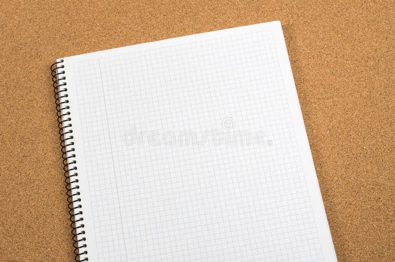 White notebook stock image. Image of note, memo, grid - 66334367