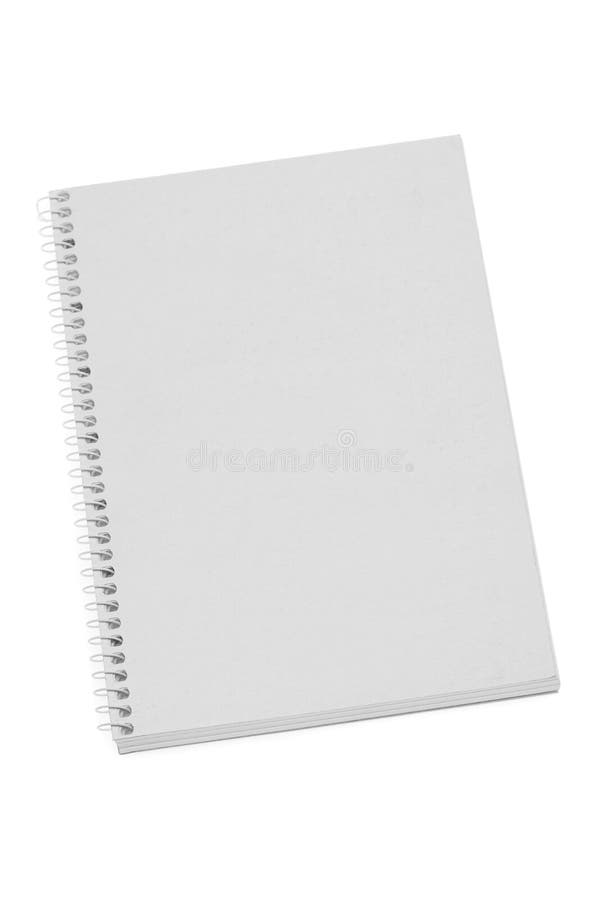 White notebook isolated stock photo. Image of book, encyclopedia - 18260080