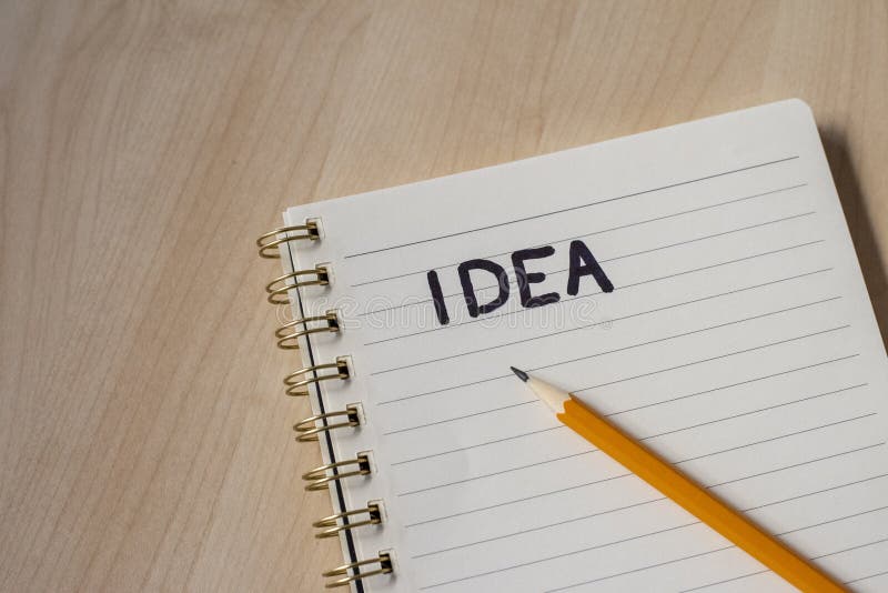 White Notebook with Notes and Wooden Desk Stock Image - Image of forget ...