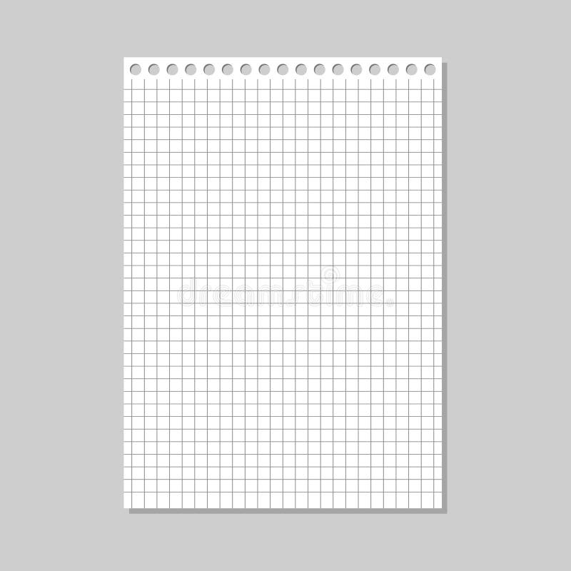 White Notebook Paper with Square Boxes, Scrapbooking. Grid Lines, Math ...