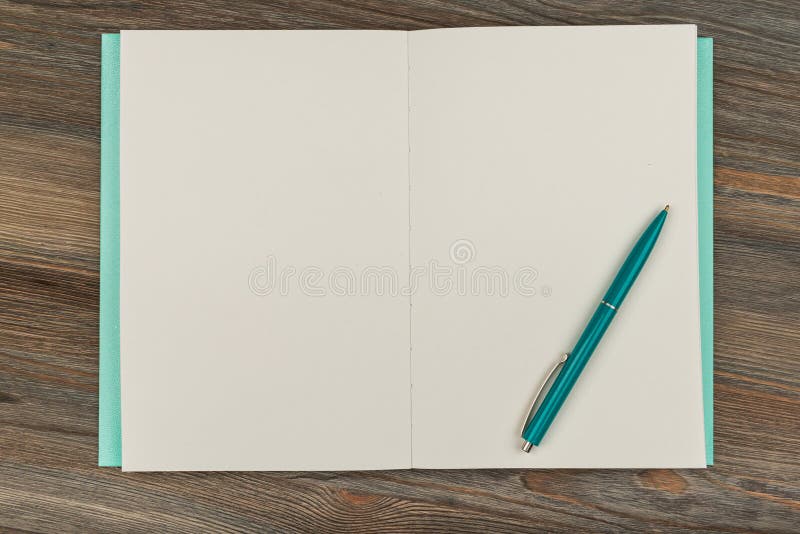 White notebook stock image. Image of concept, table - 158251627