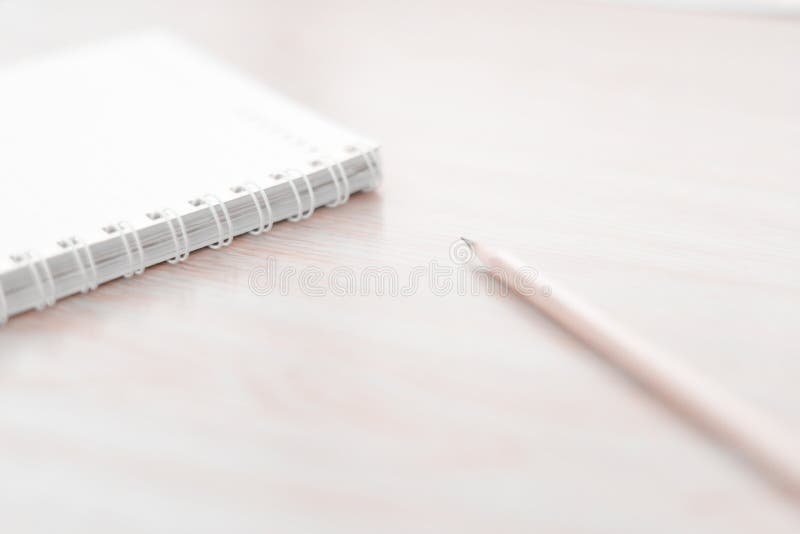 White notebook stock photo. Image of space, design, copy - 98176438