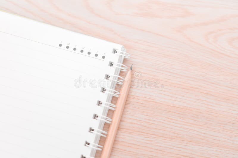 White notebook stock image. Image of table, copybook - 98176527