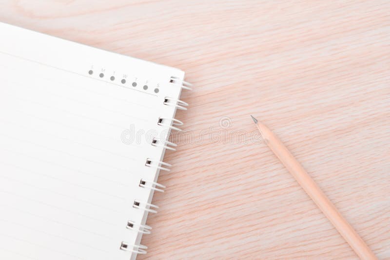 White notebook stock image. Image of copy, space, desk - 98176561