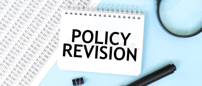 Policy Revision Symbol. Concept Word Policy Revision on Wooden Blocks ...