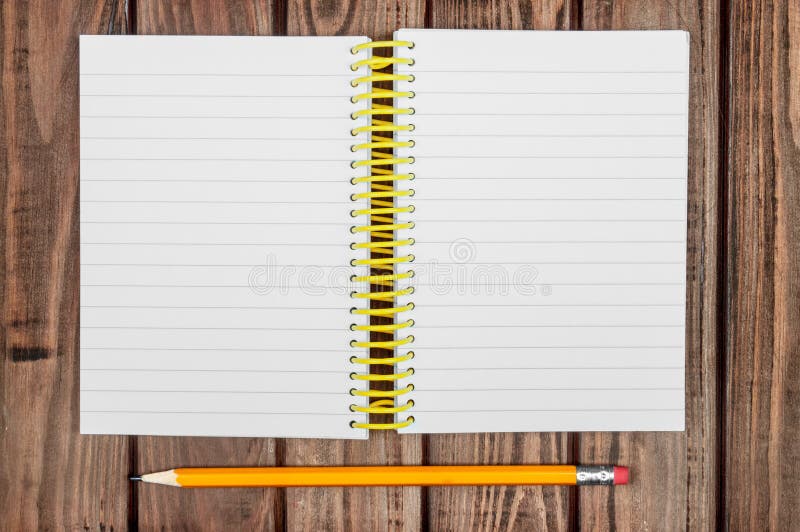 White Notepad Wood Background Stock Photo - Image of note, clean: 56479524
