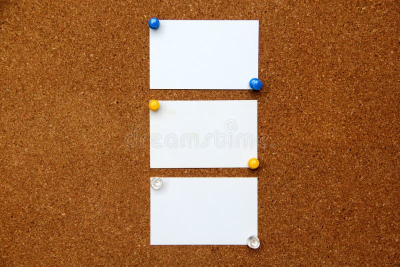 White Notes for Important Messages, Motivation and Reminder on Cork ...