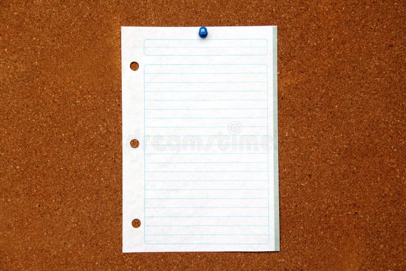 White Notes for Important Messages, Motivation and Reminder on Cork ...