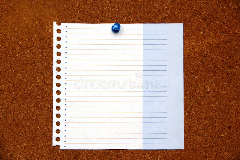 White Notes for Important Messages, Motivation and Reminder on Cork ...