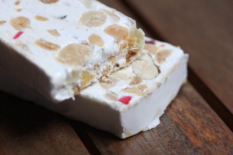 White nougat 3 stock photo. Image of taste, white, isolated - 25327870