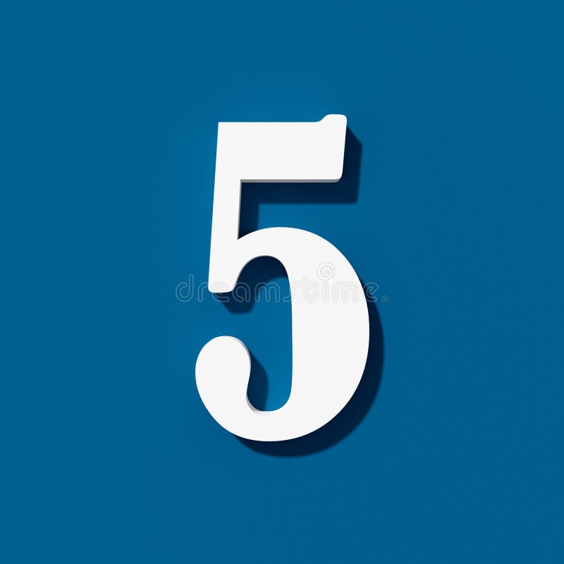 White Number One 1 on Green Background Stock Illustration ...