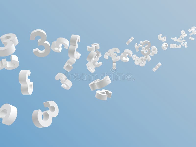 White number 3 stock illustration. Illustration of pure - 46077065