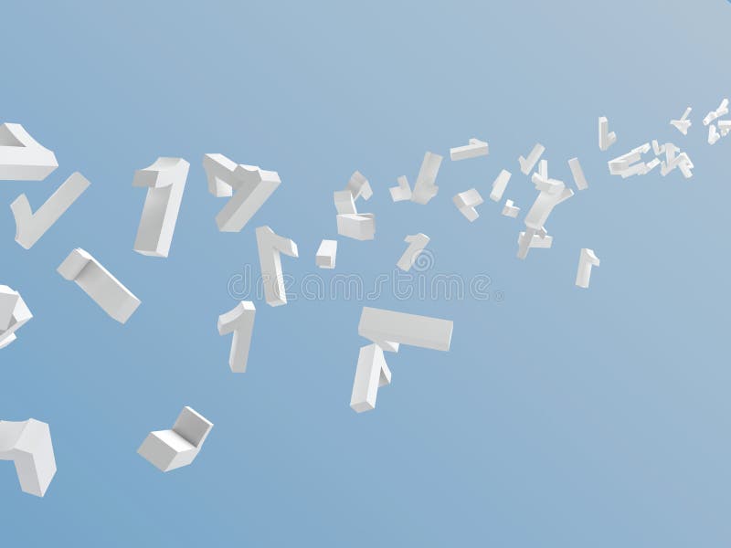 White number one stock illustration. Illustration of pure - 46077458