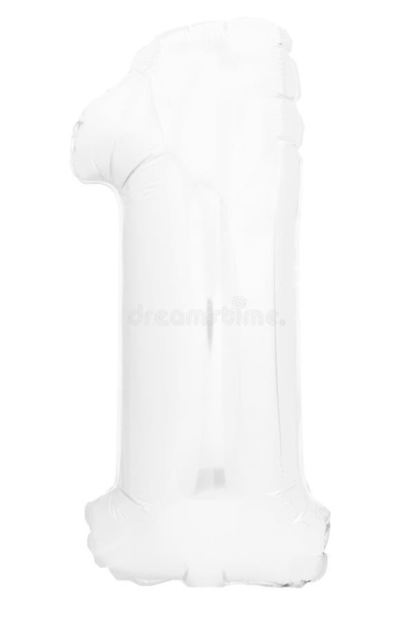 White Number One Neon Sign on Isolated Black Background Stock Image ...