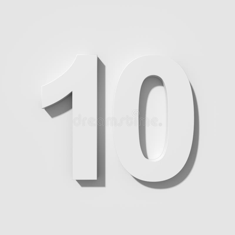 Number Ten 3d Stock Illustrations – 3,001 Number Ten 3d Stock ...