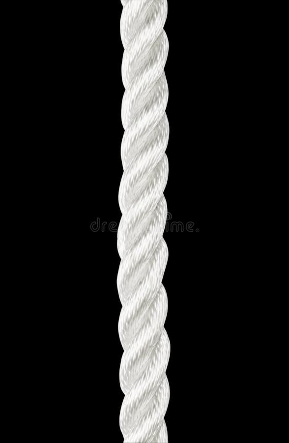 White nylon rope stock photo. Image of isolated, rope - 18372312