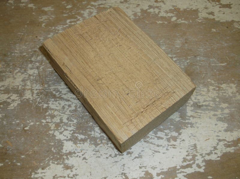 Chopping Block on Distressed Wood Table. Stock Photo - Image of ...